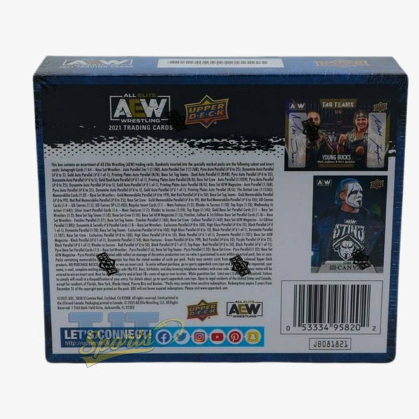 2021 Upper Deck All Elite Wrestling AEW Hobby Box – TJT SPORTS